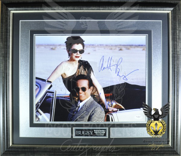 Warren Beatty & Annette Bening - Logos Rockers Autographs